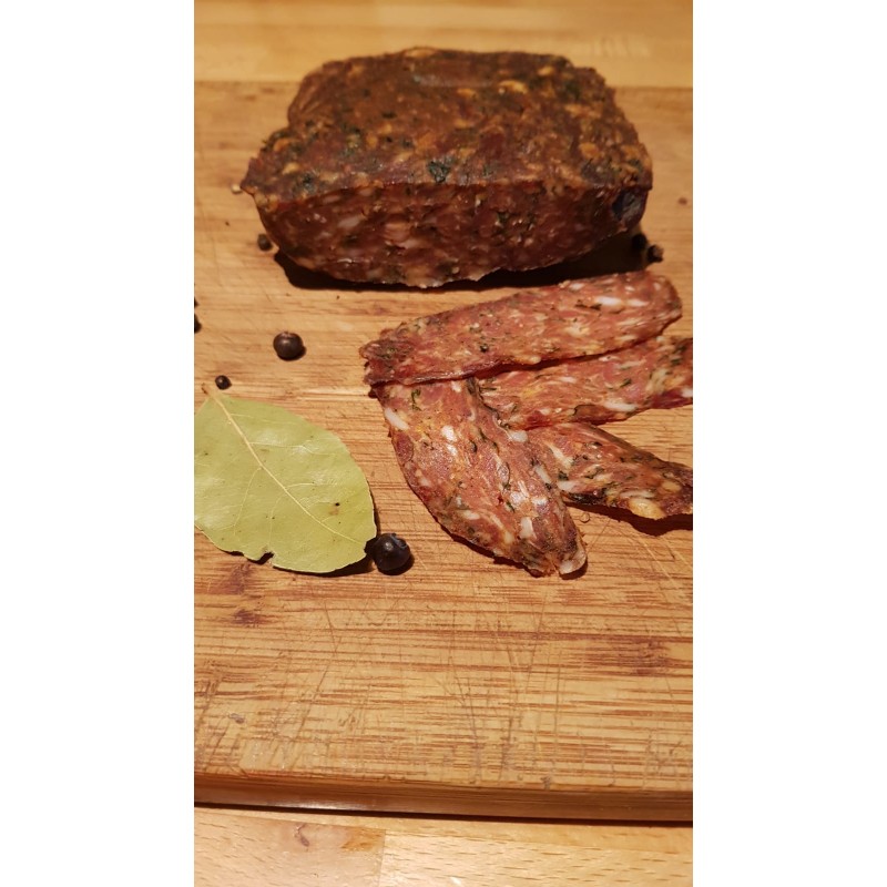 Rustikale Salami Gewürzmischung Brett Salami ganz einfach herzustellen