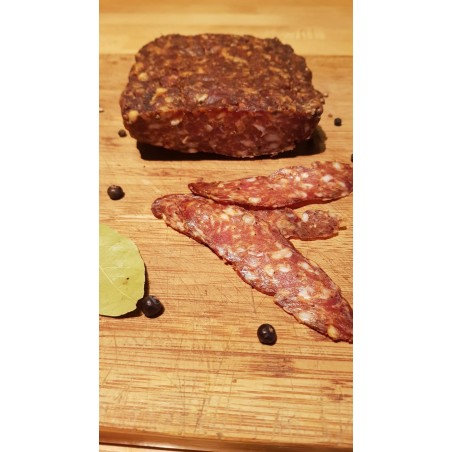 Rustikale Salami Gewürzmischung Brett Salami ganz einfach herzustellen